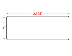 2.625 x 1 Direct Thermal Labels, 2000 Ct. | Buy 2.625" x 1" Direct ...