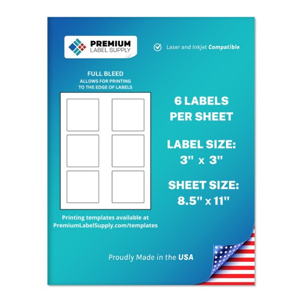 3″ x 3″ Square Labels - Bulk & Wholesale Shipping Labels Manufacturer ...