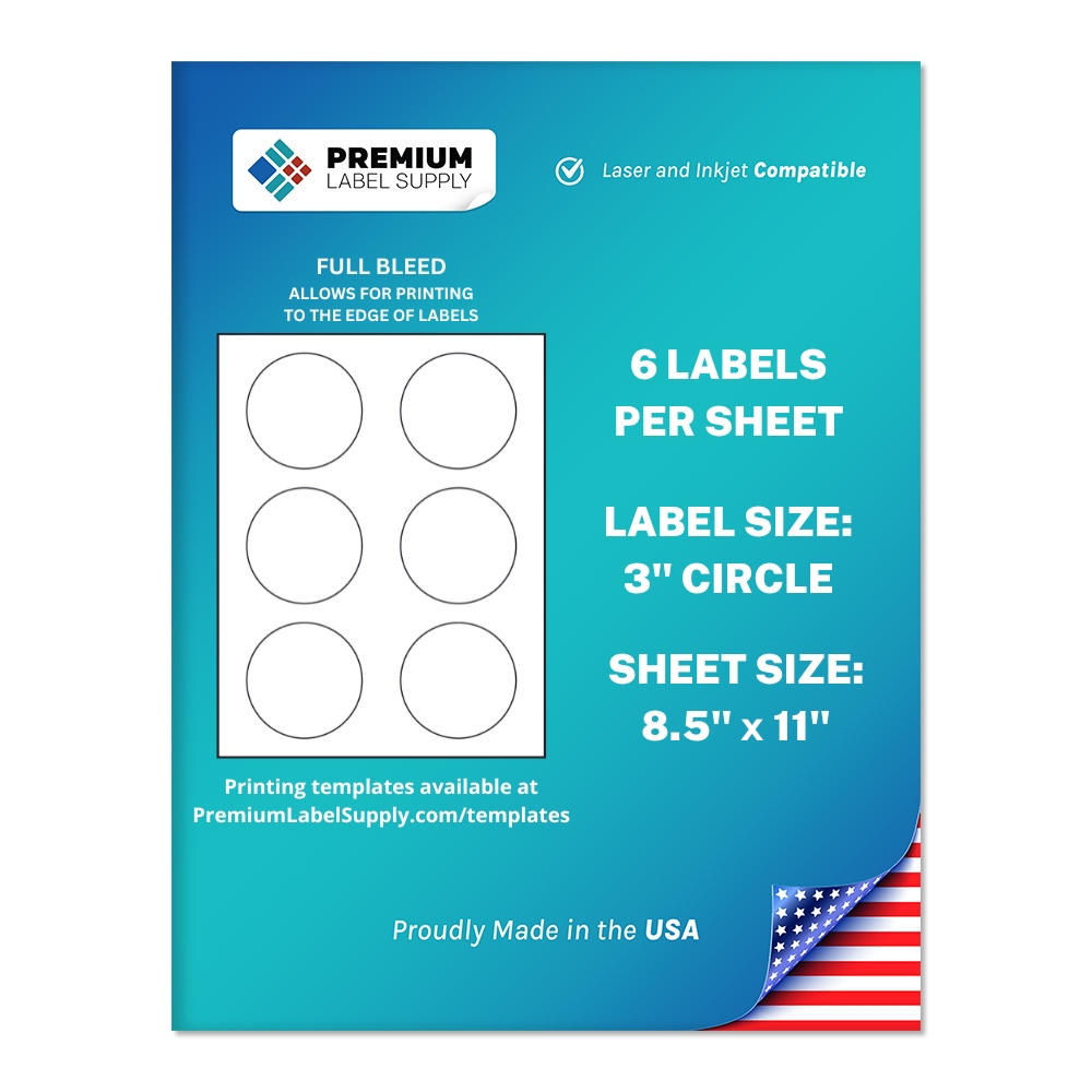 3 Circle Labels Bulk Wholesale Shipping Labels Manufacturer Premium Label Supply